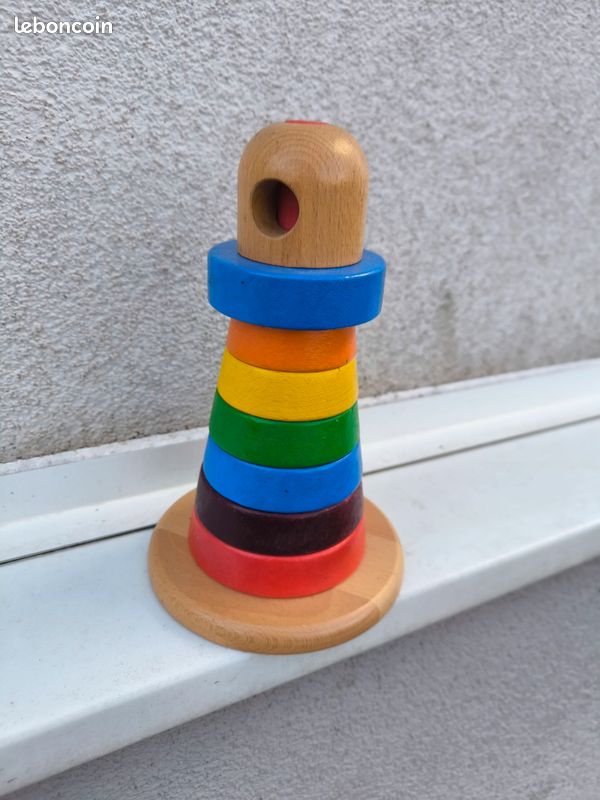 Jouet en bois , phare - Jeux & Jouets