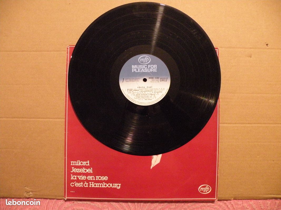 Disque 33 T - Edith Piaf de Milors à La vie en rose - 1980 - Collection
