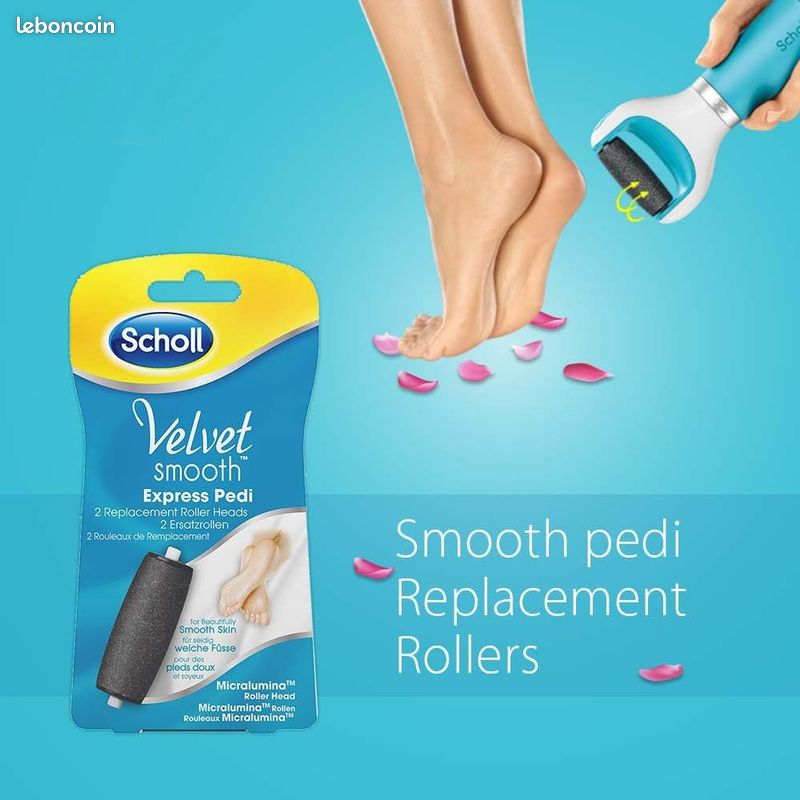 Scholl - 2 Rouleaux de Remplacement pour Express Pedi Cristaux de ...
