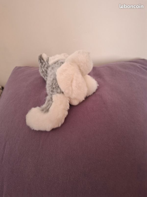 Peluche chien Husky 16 cm - Jeux & Jouets