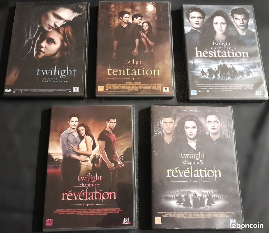 LOTS 5 DVD TWILIGHT "5 CHAPITRES" Occasion - DVD - Films