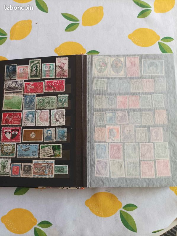 Album de 835 timbres pays italie luxembourg suede finland autriche ...