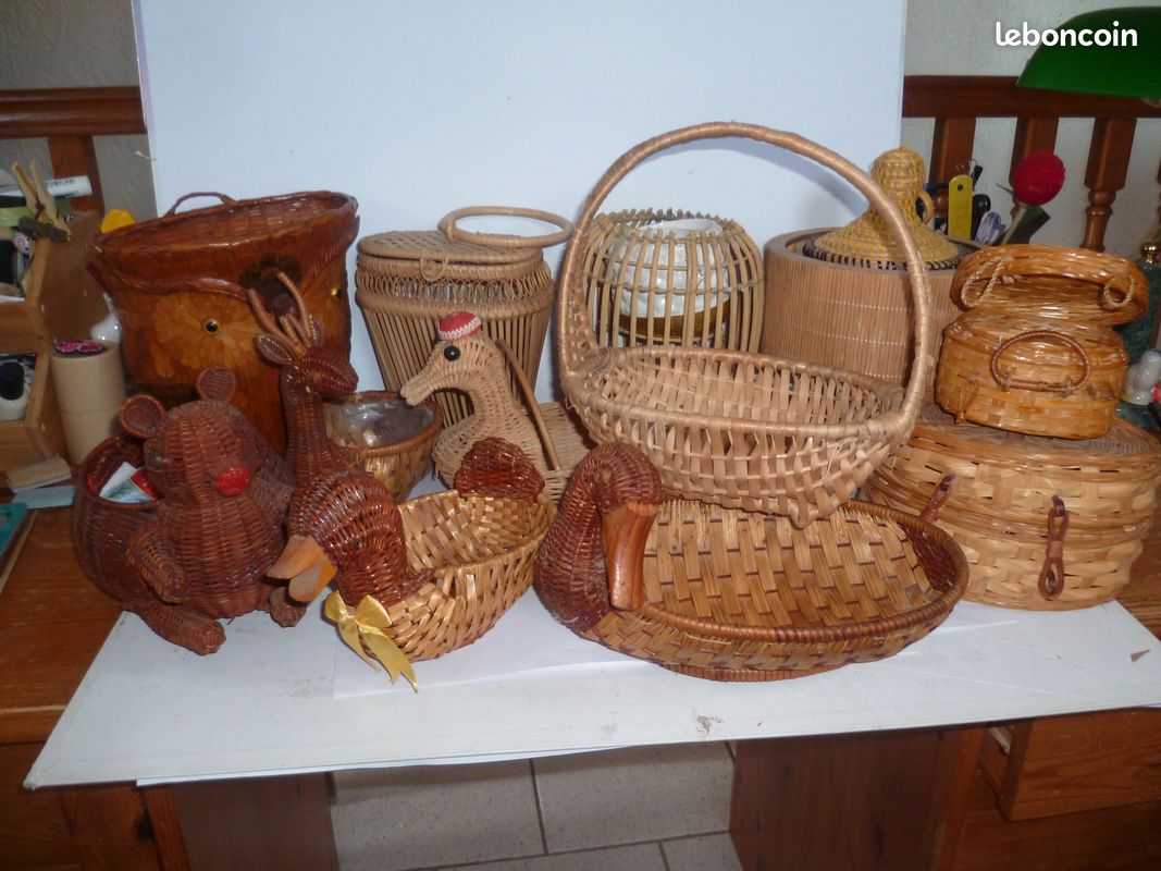 Articles divers en rotin et osier - Décoration