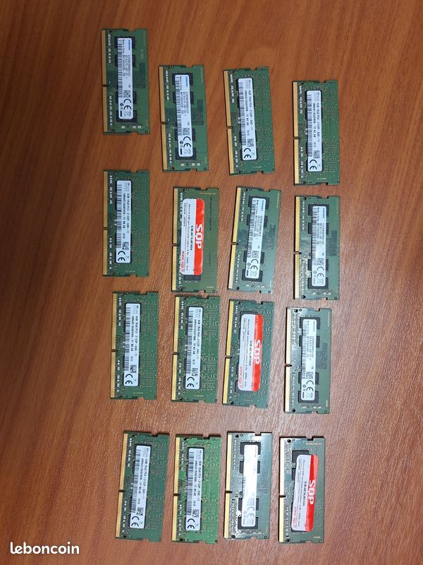 Lot barrettes de ram ddr4 4gb - Accessoires informatique
