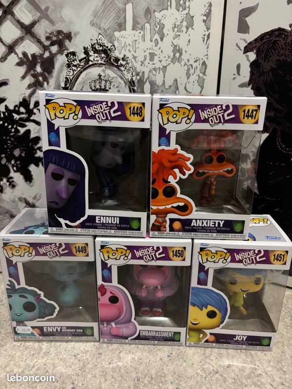 Lot de 5 figurines pop vice versa 2 Disney pixar - Collection