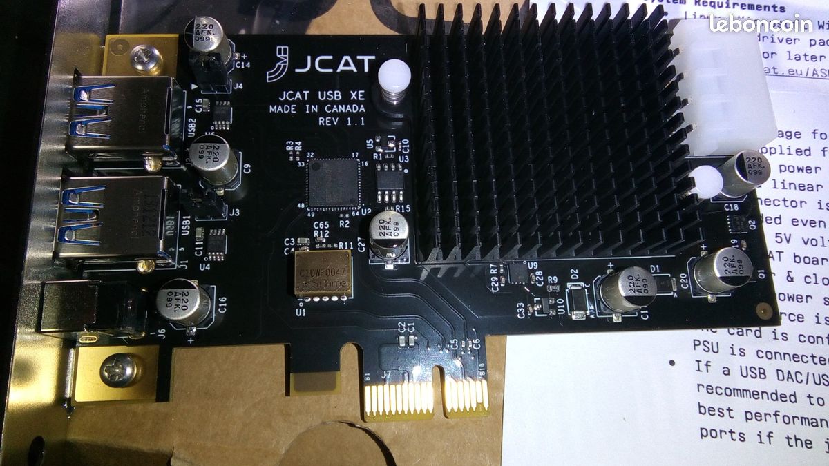 Carte JCAT USB XE - Photo, audio & vidéo