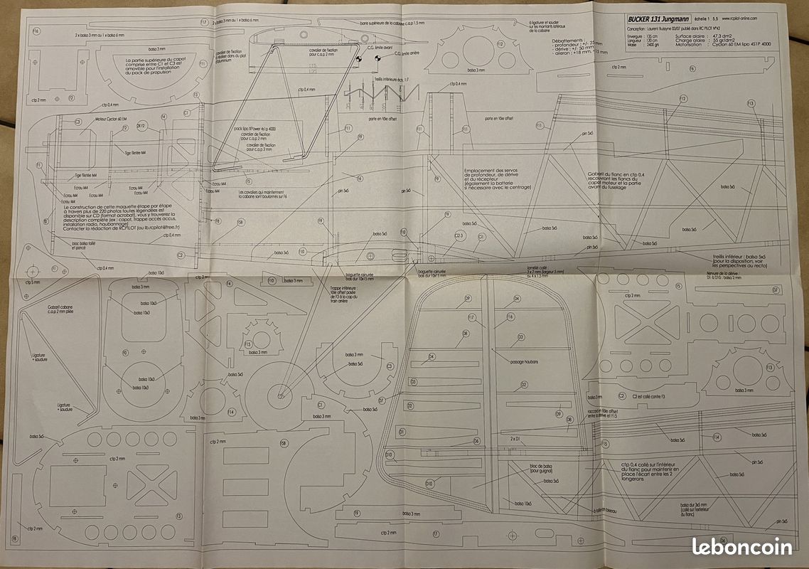 Plan avion RC Bucker Bu 131 – RC Pilot - Modélisme