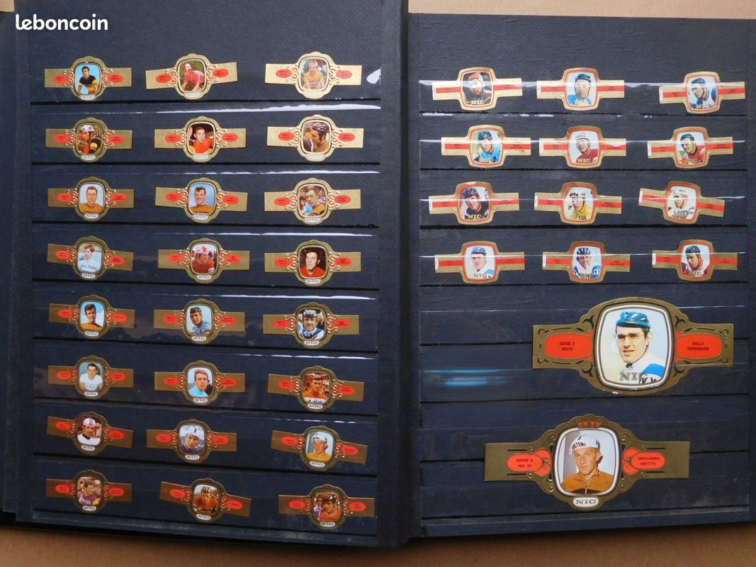 Bague de Cigare Vitola Banden Lot de 38, thème Cyclisme / Vélo NIC ...