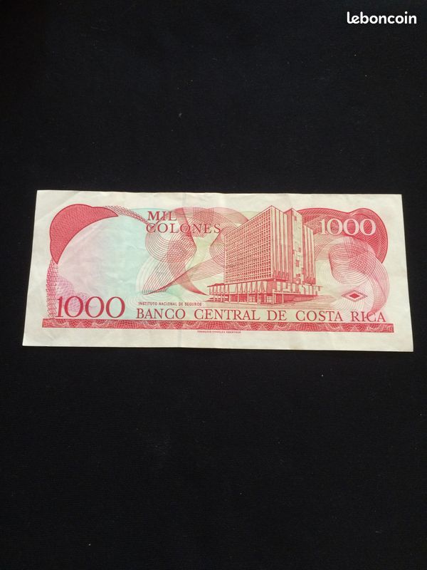 Billet de banque Costa Rica (1000 Colones) 1997 - Collection