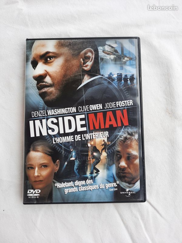 Dvd inside man (denzel washington)action/thriller - DVD - Films
