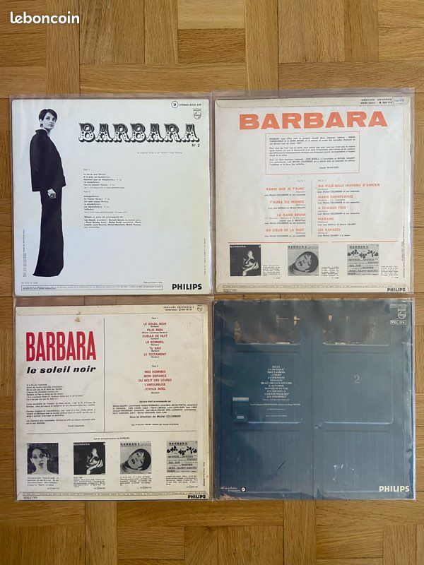 Barbara lot de 4 albums vinyles 33 tours - CD - Musique