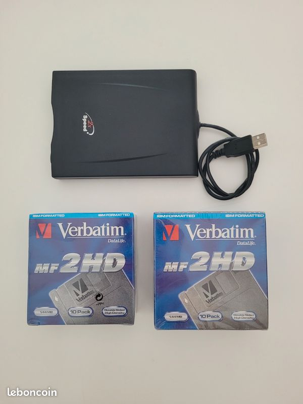Lot disquette disc pc informatique verbatim mf 2 hd lecteur stockage ...