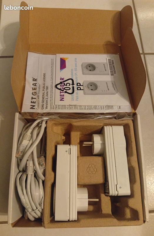 Netgear CPL 500 – kit de prises CPL Ethernet pour réseau domestique ...
