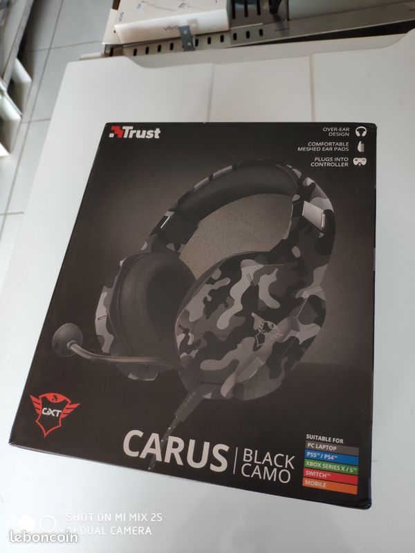 Trust GXT 323K CARUS Gaming Micro-casque supra-auriculaire filaire neuf ...
