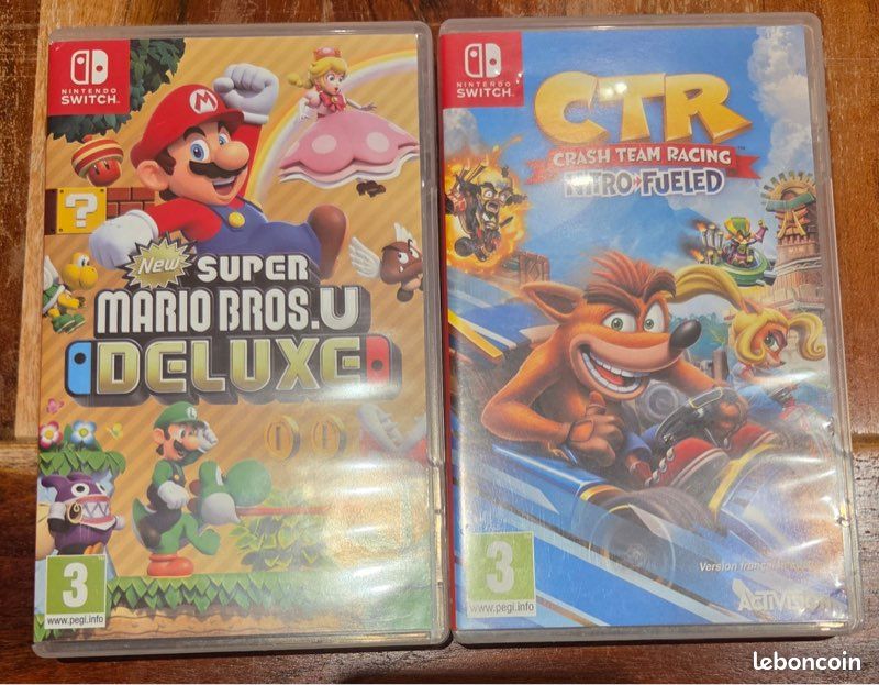 Crash team racing / super mario bros u deluxe - Jeux vidéo