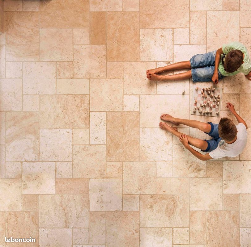 Travertin 40x60 sol interieur – promo 🏠 - Bricolage