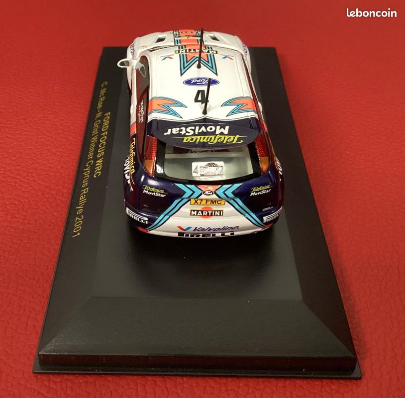 1/43 Ford Focus WRC , Ixo , 2001 Rallye de Chypre , Mac Rae #4 - Modélisme