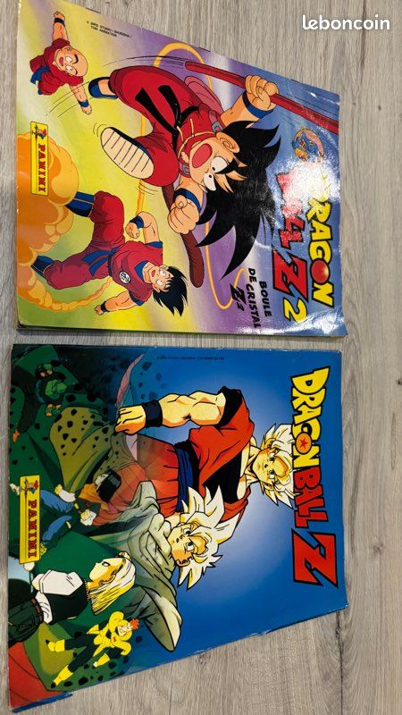 Lot de 2 albums Panini Dragon Ball Z d'époque - années 90 - remplis ...