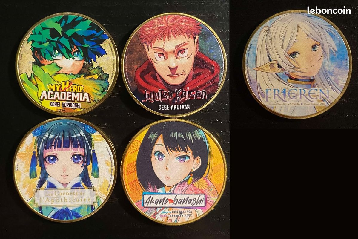 MANGA - x5 Medaille Ki-oon My Hero Academia Jujutsu Kaisen Akane ...