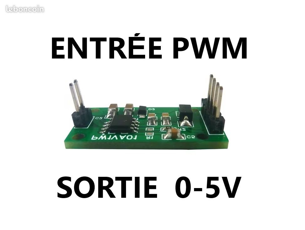 Module convertisseur PWM vers 0-5V - Modélisme