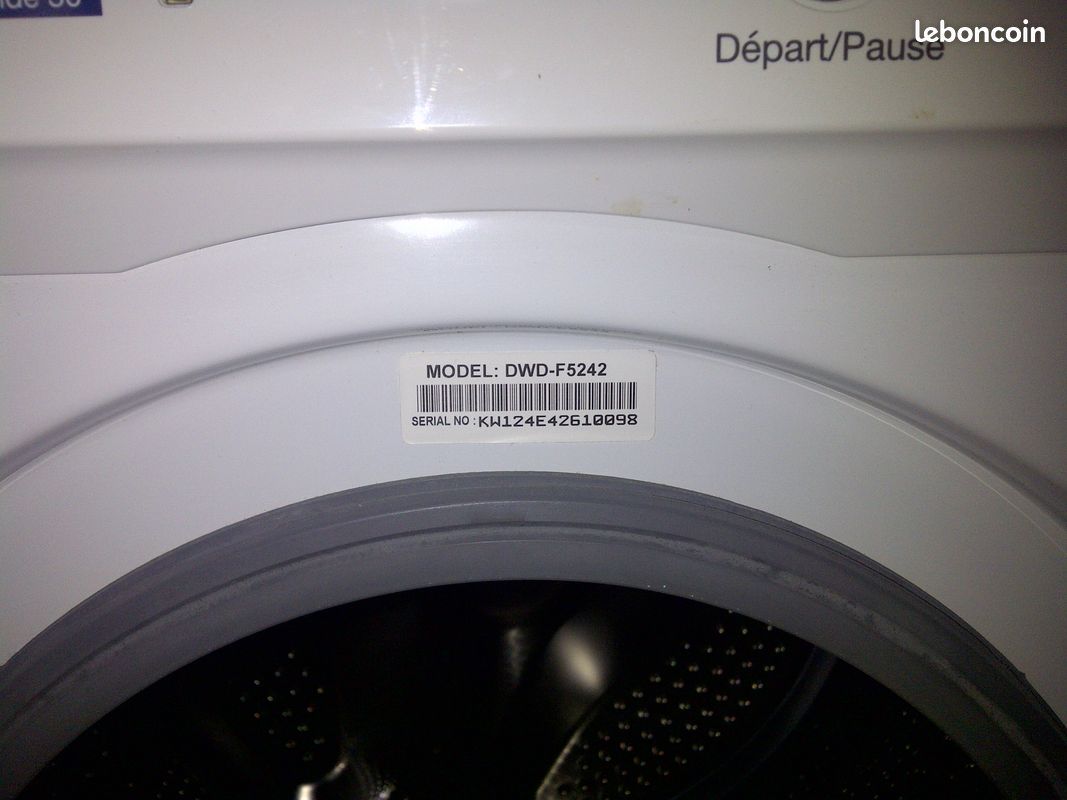 Lave-linge DAEWOO DWD-FT5242 - 8 kg- peu servi - Électroménager