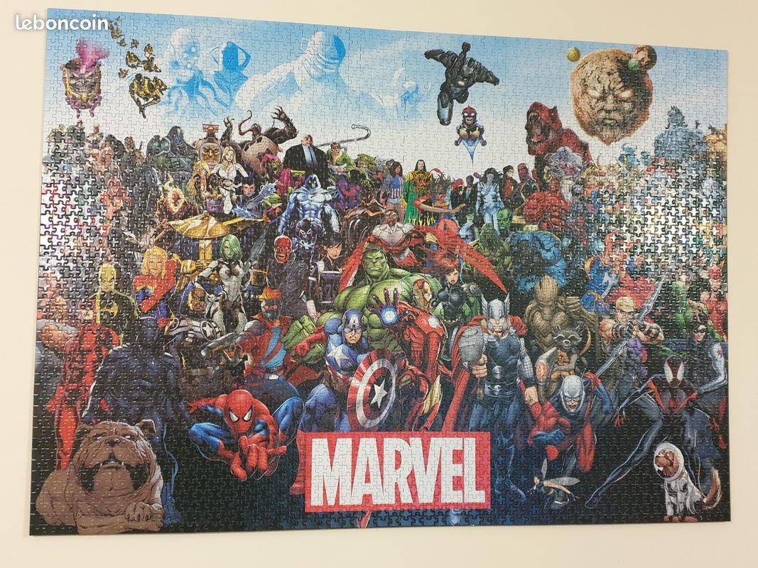 Puzzle Marvel 3000 pièces collé sur planche - Jeux & Jouets