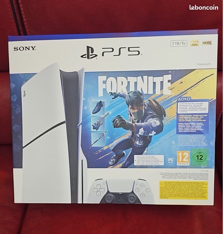 Pack PS5 Slim édition CD 1000go + Fortnite Flowering Chaos neuve avec ...