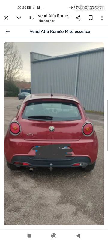 Vend Alfa Roméo Mito essence - Voitures