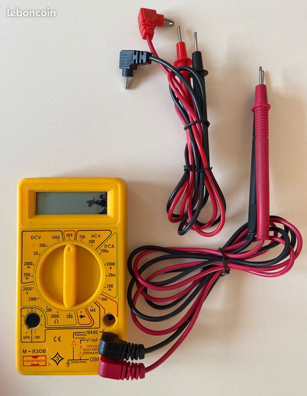 Multimètre de poche Mastech M830 B - Bricolage