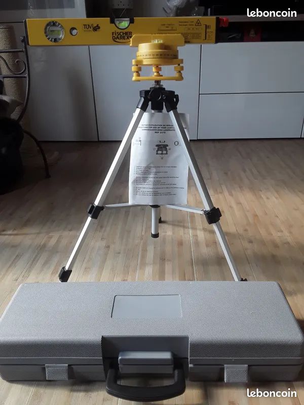 NEUF niveau laser FISCHER DAREX sur pied+mallette - Bricolage
