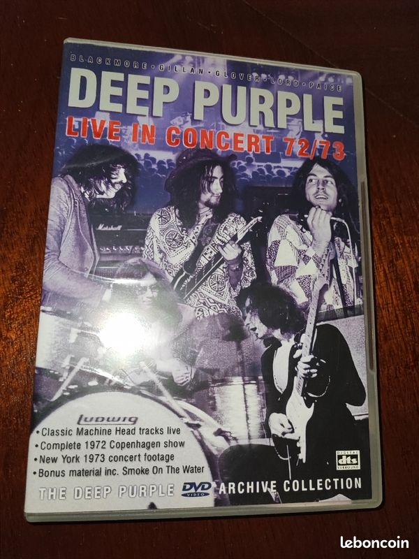 DVD Deep Purple "Live in concert 72/73" - DVD - Films