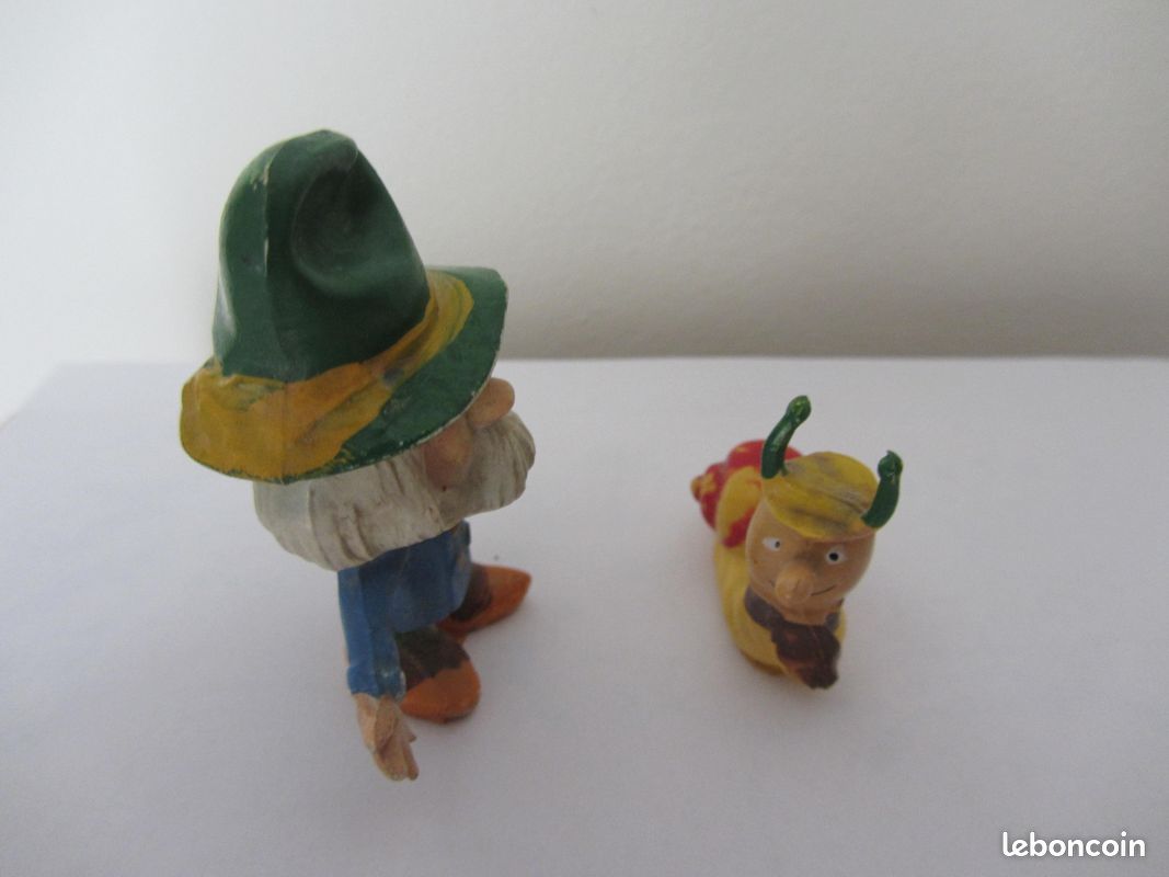 2 Figurines manège enchanté JIM/ORTF 1965 - Collection