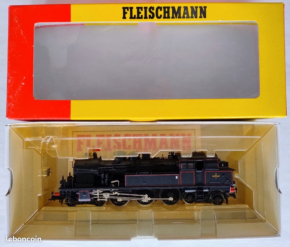 Locomotive vapeur 232 TC 418, Fleischmann, Ho, 1/87 - Modélisme