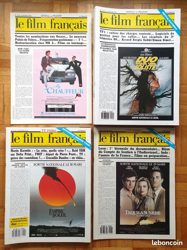 Lot Magazine Revue Le Film Français - Collection