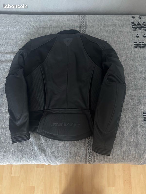 Blouson cuir Revit Xena 4 Ladies Noir - Équipement moto