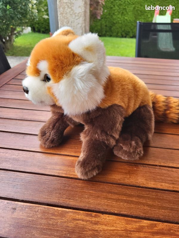 Peluche anima panda roux 30 cm - Jeux & Jouets