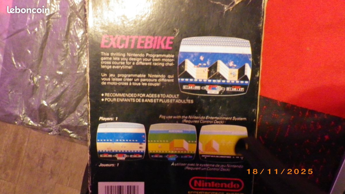 Jeux NES excite bike - Jeux vidéo