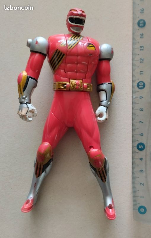 Figurine Power Rangers Wild Force Rouge Tête Pivotante Bandai 2001 ...