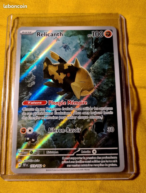 Carte Pokémon Relicanth 173/162 EV05 AR Forces Temporelles - Collection