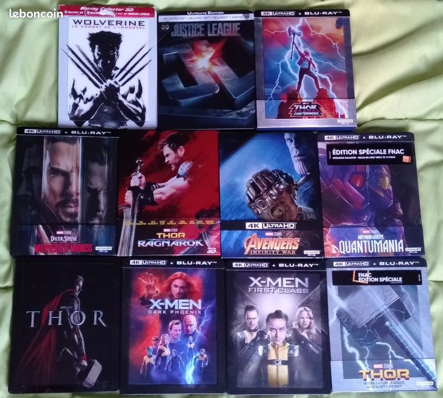 Lot Steelbook 4k et 3D Marvel - DVD - Films