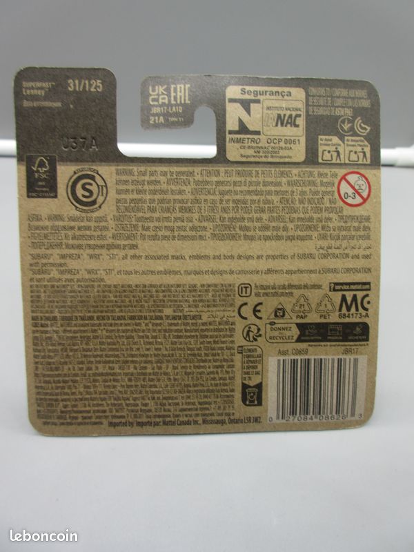 Matchbox Subaru WRX S4 STI 2024 neuve - Jeux & Jouets