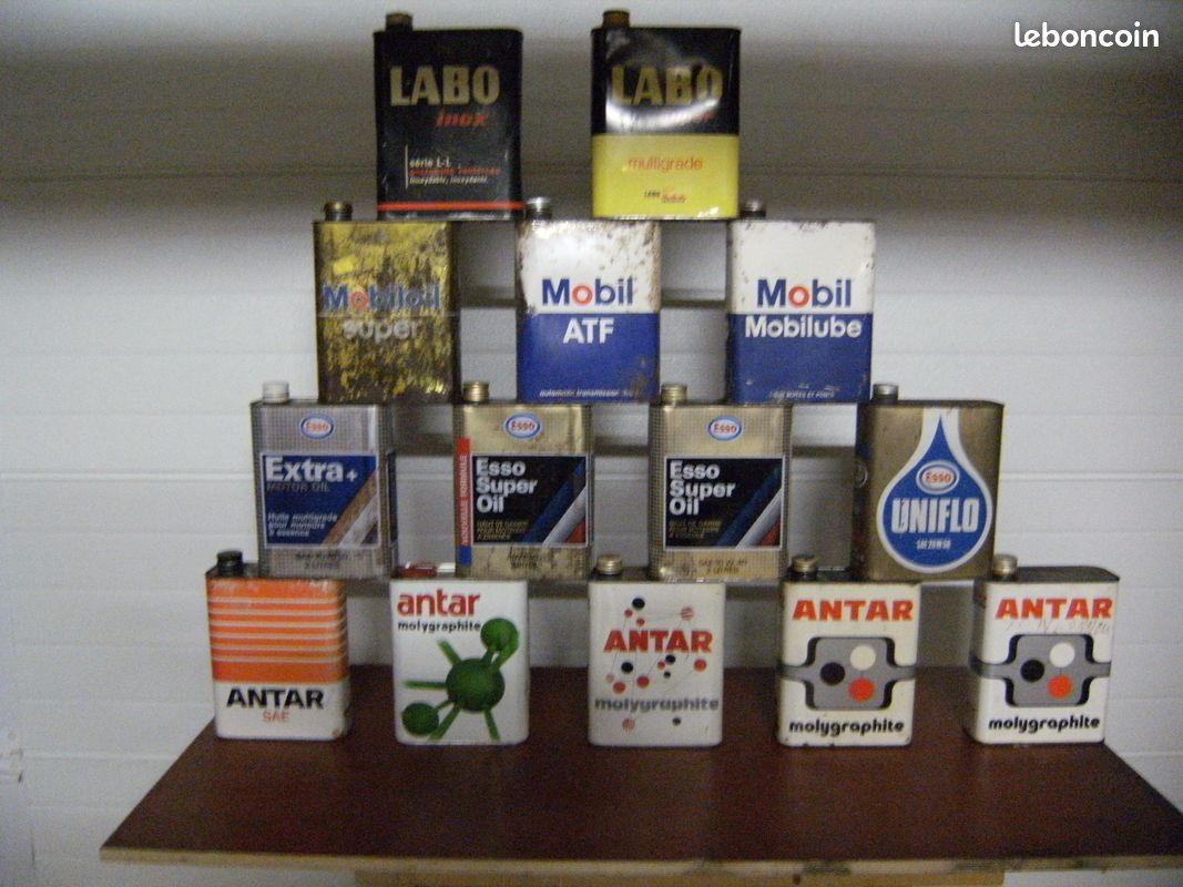 Bidons d'huile anciens - Collection