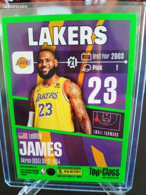 Carte LeBron James – Los Angeles Lakers, Top Class 2024 – Panini ...
