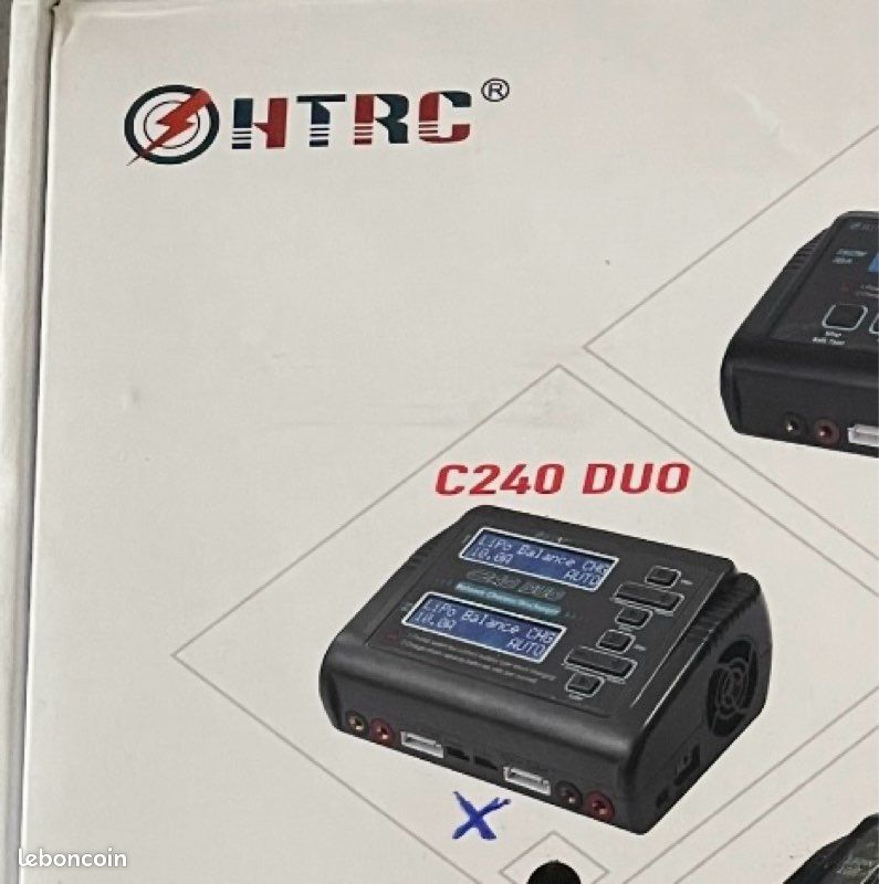 Chargeur de batterie lipo HTRC DUO C240 - Modélisme
