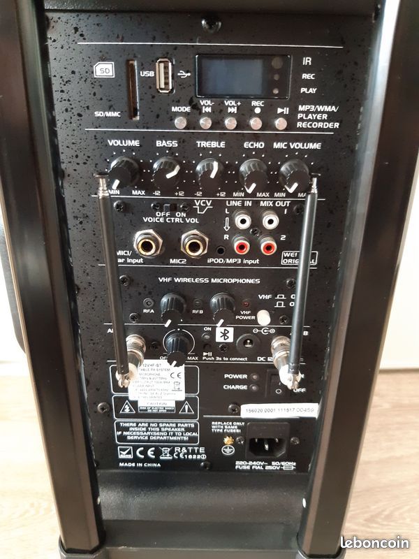 Location sono enceinte 700w Ibiza micro sans fil - Services évènementiels