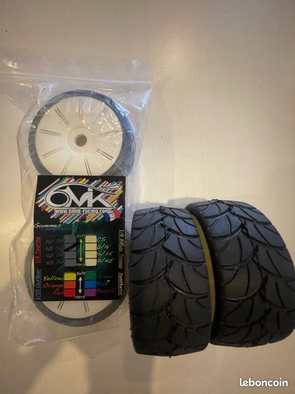Pneus Rally-Game 1/8 INDY montés sur jantes 6-MIK - Modélisme
