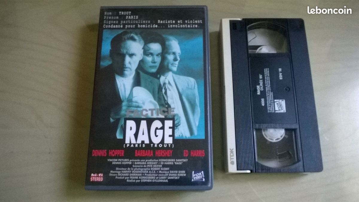 Rage - Paris Trout (Stephen Gyllenhaal, 1990) (vhs) - DVD - Films