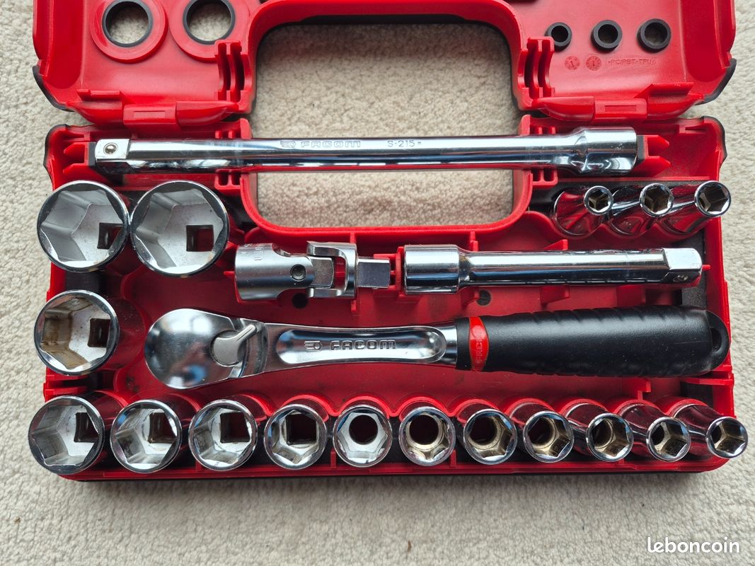 FACOM SL.DBOX1PB Coffret compact 21 pièces cliquet + douilles Standard ...