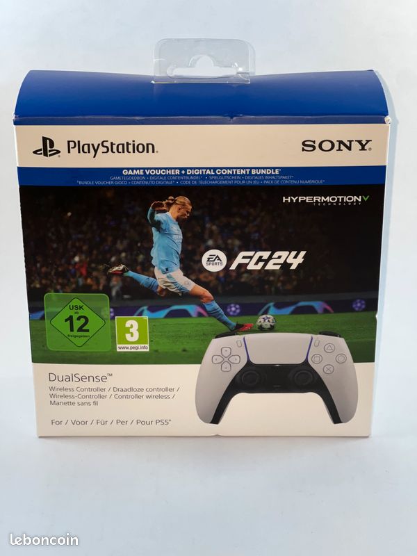 Manette DualSense PS5 + Jeu FC24 - Consoles