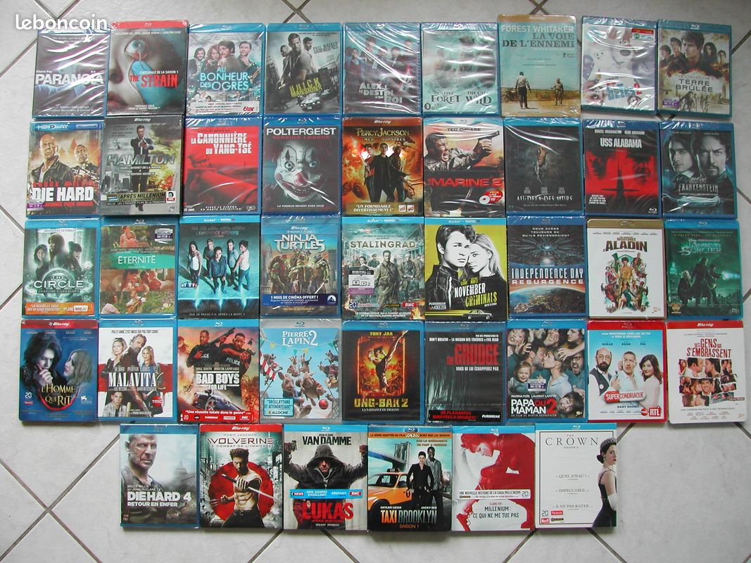 Blu-Ray - Neuf encore sous plastique - Séries, horreur, comédie, Marvel, policier, action ...